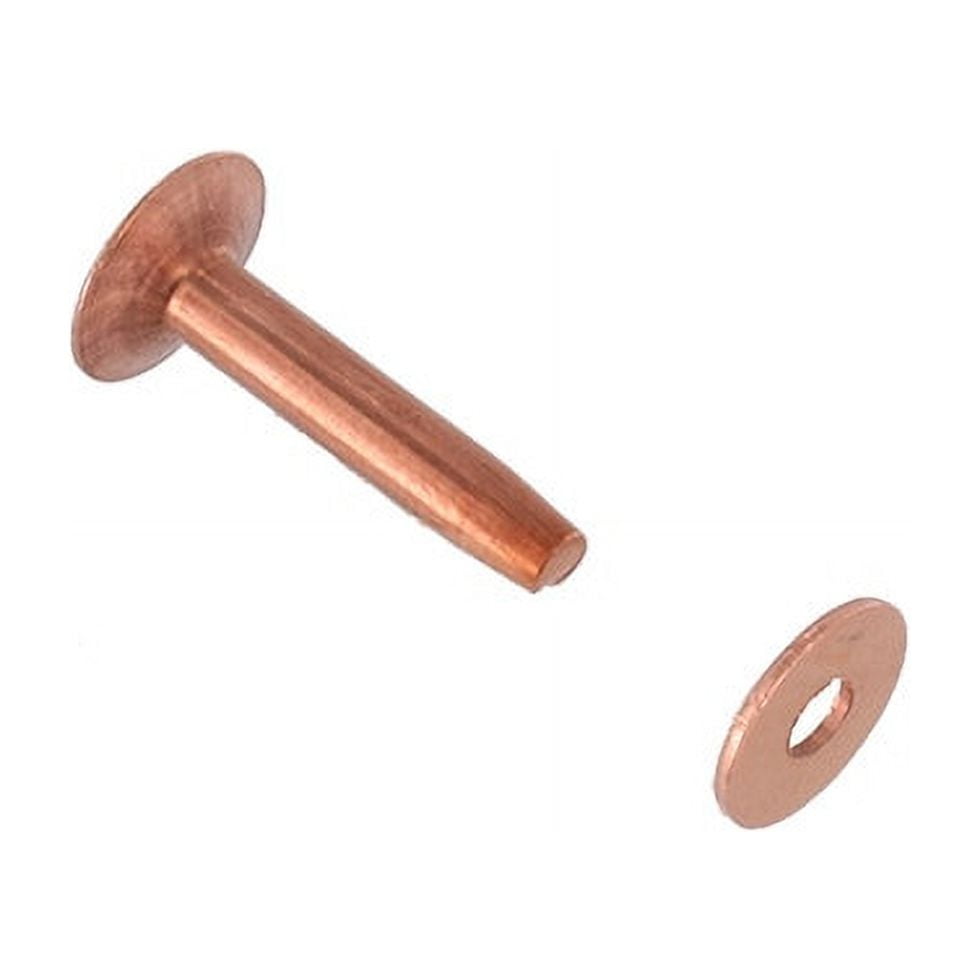 CRB12 #12 Copper Rivets w/ Burrs, Solid Copper (1lb. bag) - Walmart.com