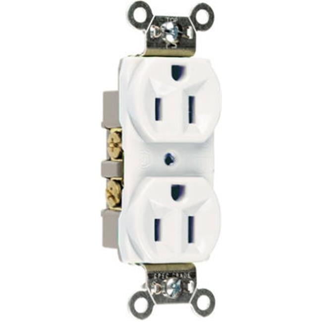 CRB5262WCC12 Heavy Duty Duplex Outlet, 15A, White - Walmart.com