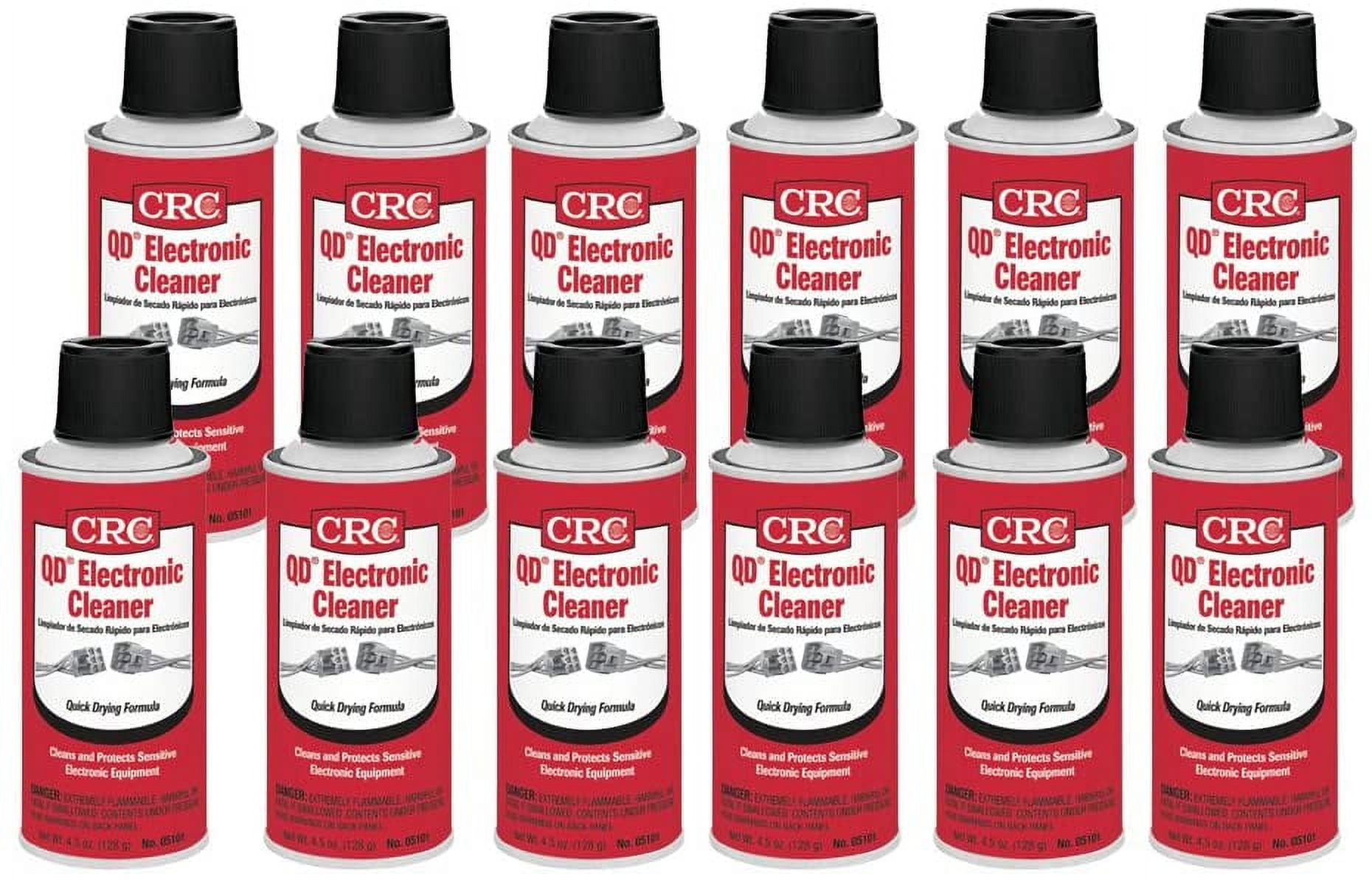 CRC QD Electrical Spray Cleaner Aerosol, 4.5 fl. oz, 12 Pack (05101 ...