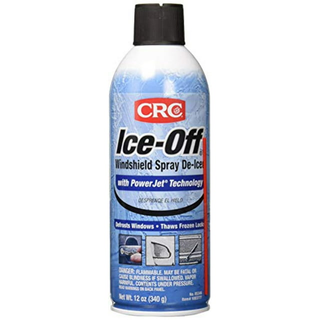 CRC Ice-Off Windshield Spray De-Icer, Car Window Melter for Winter, 12 ...