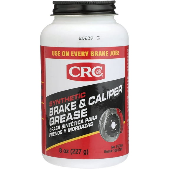 CRC Brake Caliper Synthetic Grease, 8 oz, Dark Gray, High Temp, Metal ...