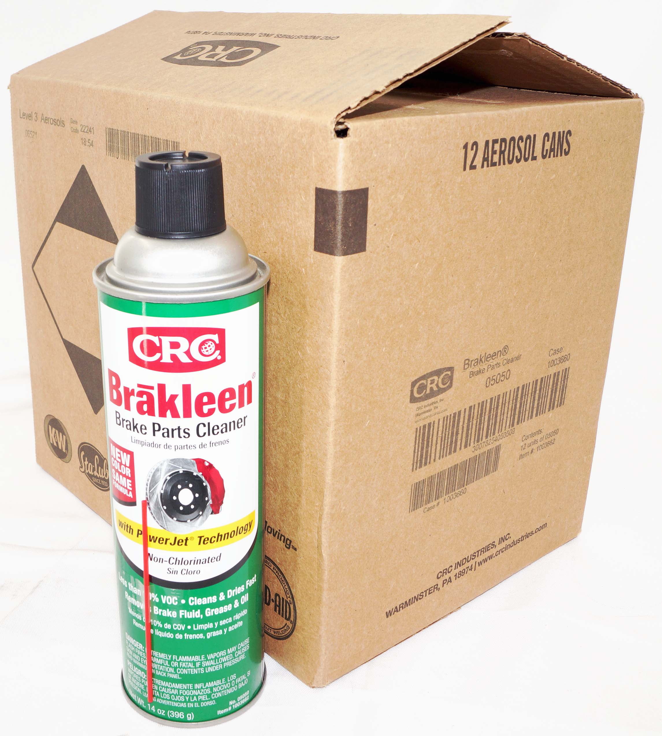 CRC Brakleen Brake Parts Cleaner 05050 - Case of 12 - Walmart.com