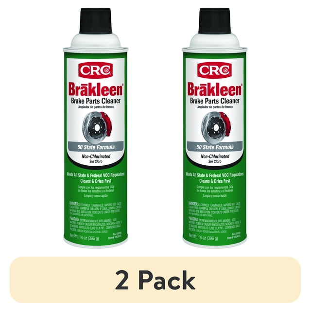 (2 pack) CRC Brakleen Non-Chlorinated Brake Part Cleaner 50 State ...