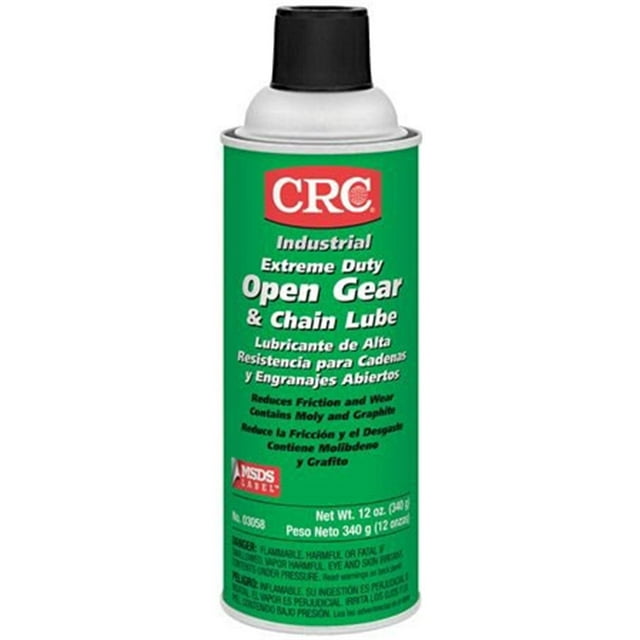 CRC Extreme Duty Open Gear Chain Lube, 12 oz, Aersol Can - 12 CA (125 ...