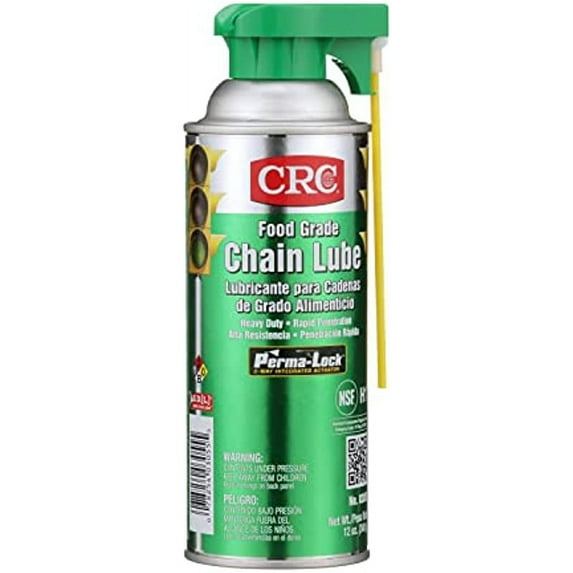 CRC Food Grade Chain Lube 03055 – 12 Wt. Oz. Aerosol, NSF H1 Gear ...