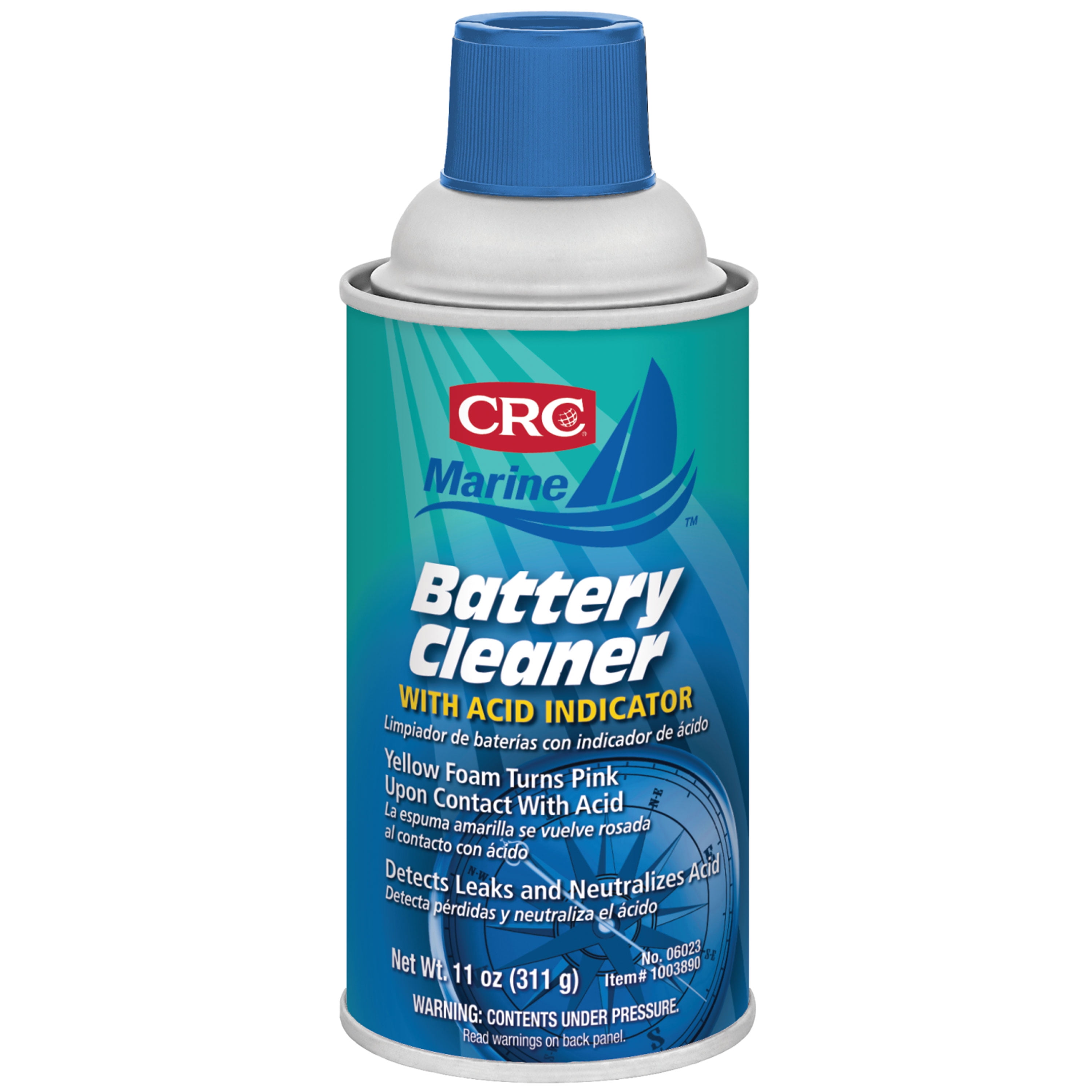 CRC Industries Battery Cleaner with Acid Indicator, Removes Corrosion ...