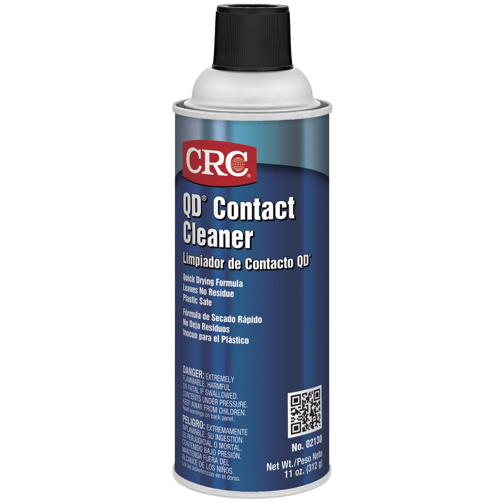 CRC QD Plastic Safe Liquid Contact Cleaner, 11 oz Aerosol Can, Clear ...