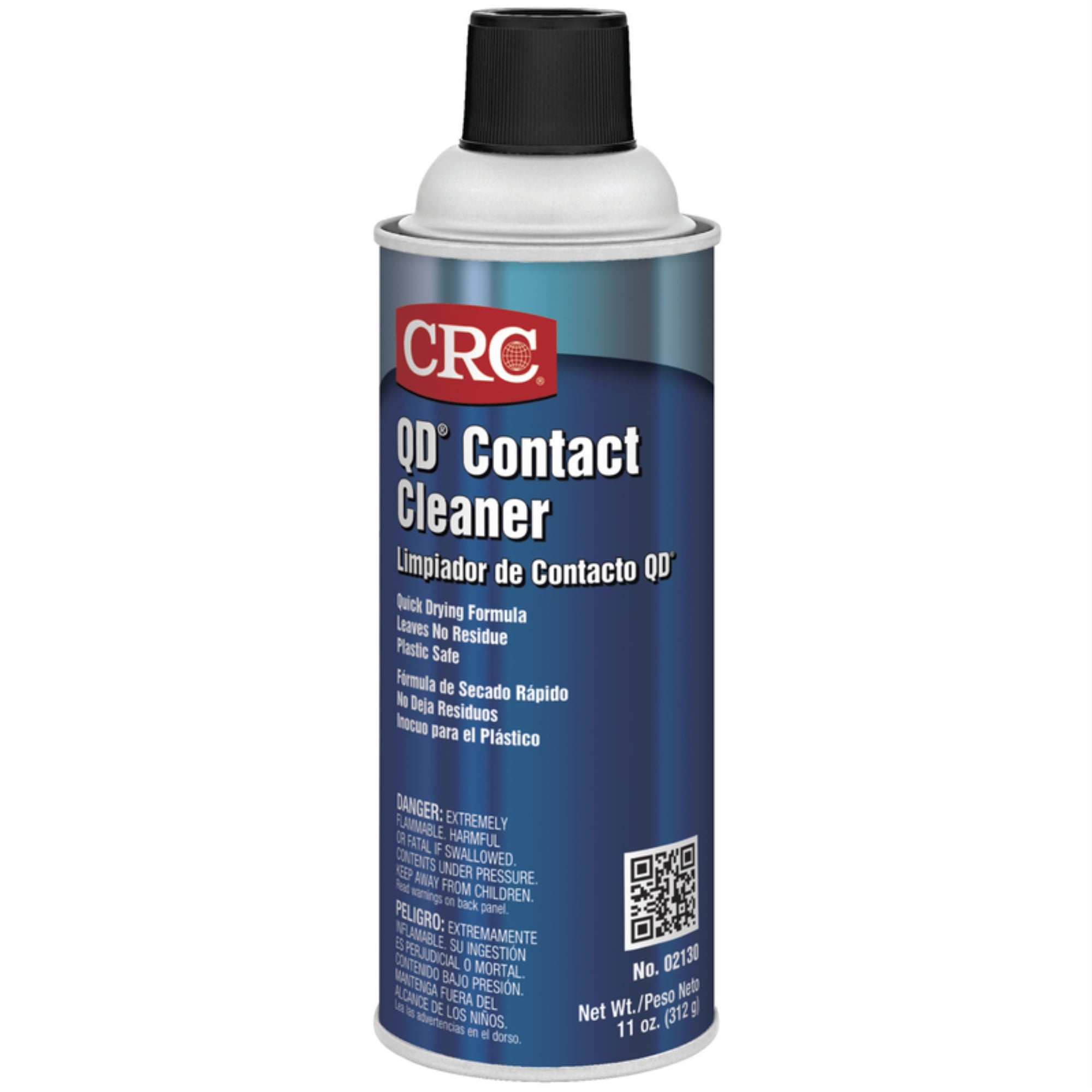 CRC QD Plastic Safe Liquid Contact Cleaner, 11 oz Aerosol Can, Clear ...