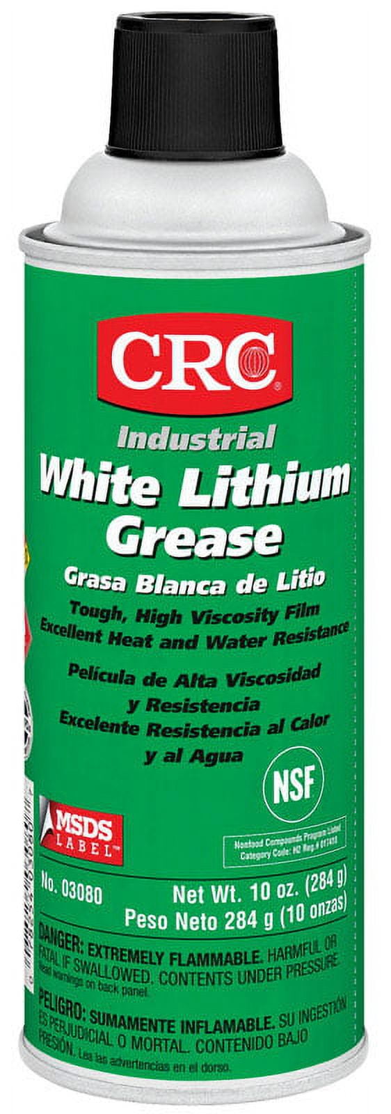 CRC White Lithium Grease, 16-oz. Aerosol Can, NLGI Grade 2 - 12 CAN ...