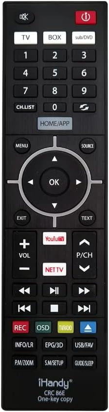 Crc86e Infrared Universal Learning Remote Control For Smart Tv Box Dvd