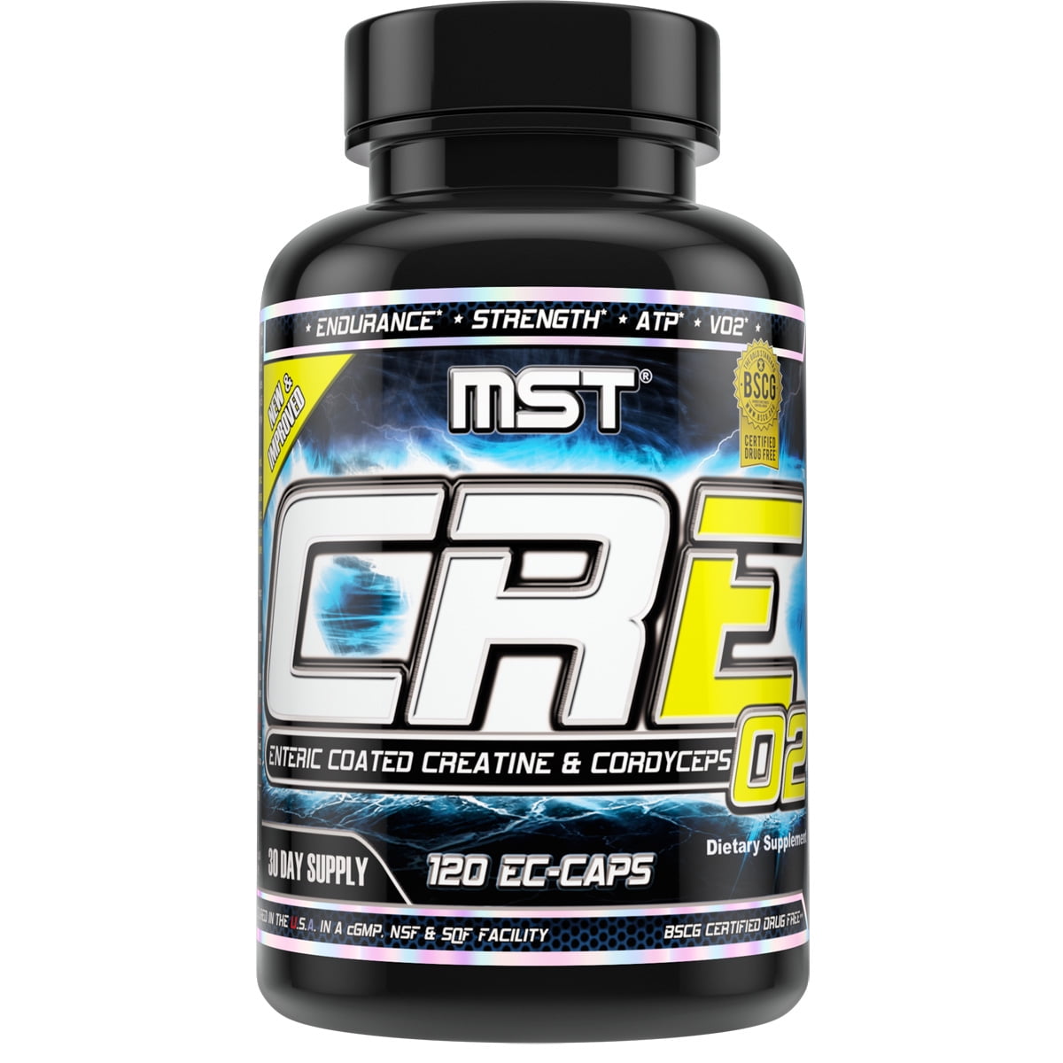 CRE O2, Enteric Coated Stomach Stable Delivery Creatine + Cordyceps ...