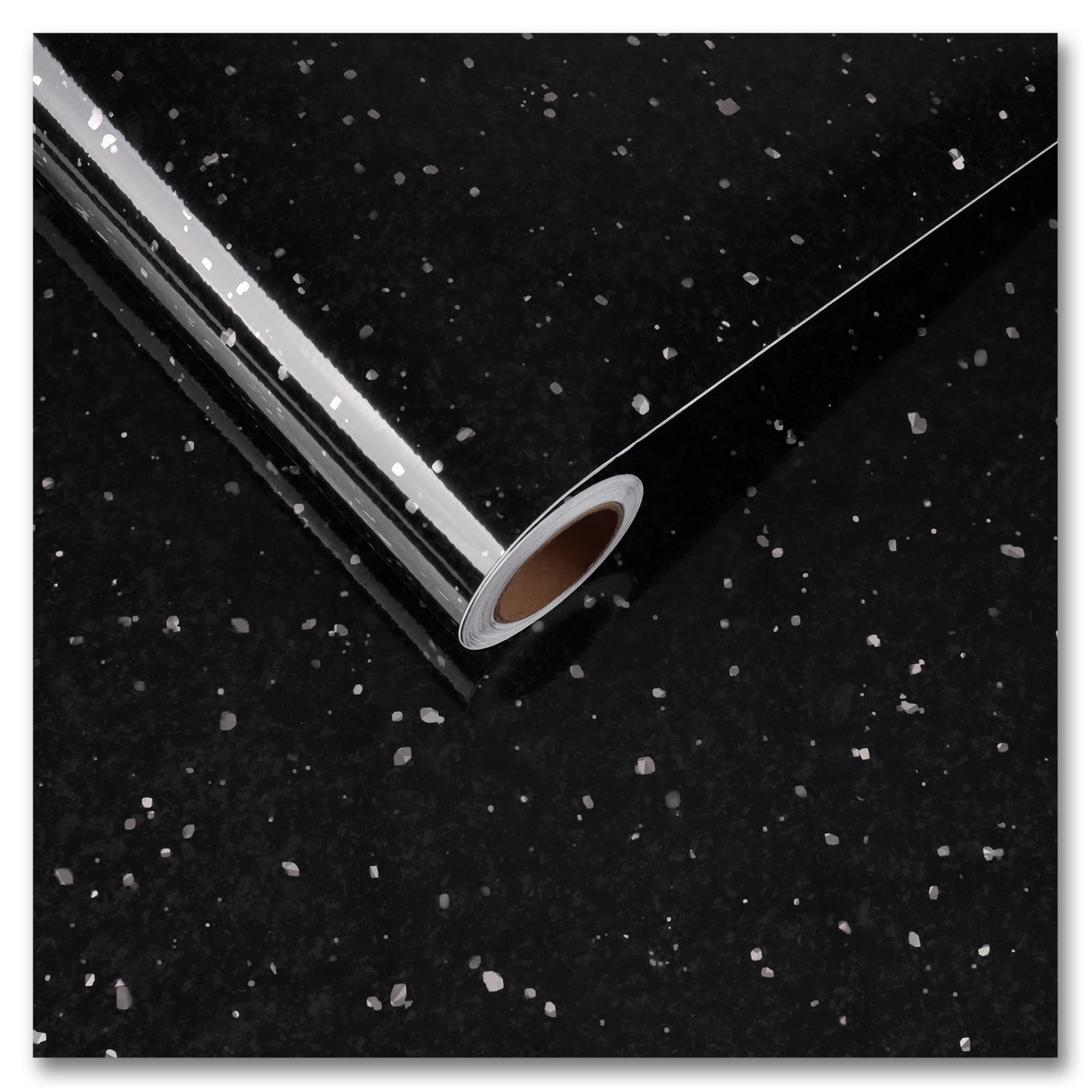 CRE8TIVE Black Granite Contact Paper for Countertops Waterproof 24"x354 ...