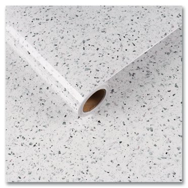 CRE8TIVE Terrazzo Contact Paper 24"x354" Waterproof Peel and Stick ...