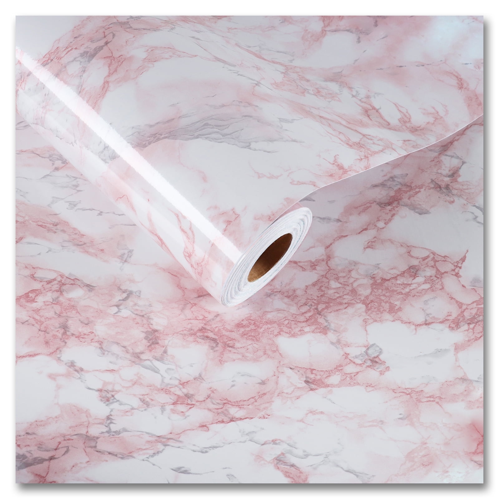 CRE8TIVE Pink Marble Contact Paper, Waterproof, Self Adhesive, 24"x118 ...