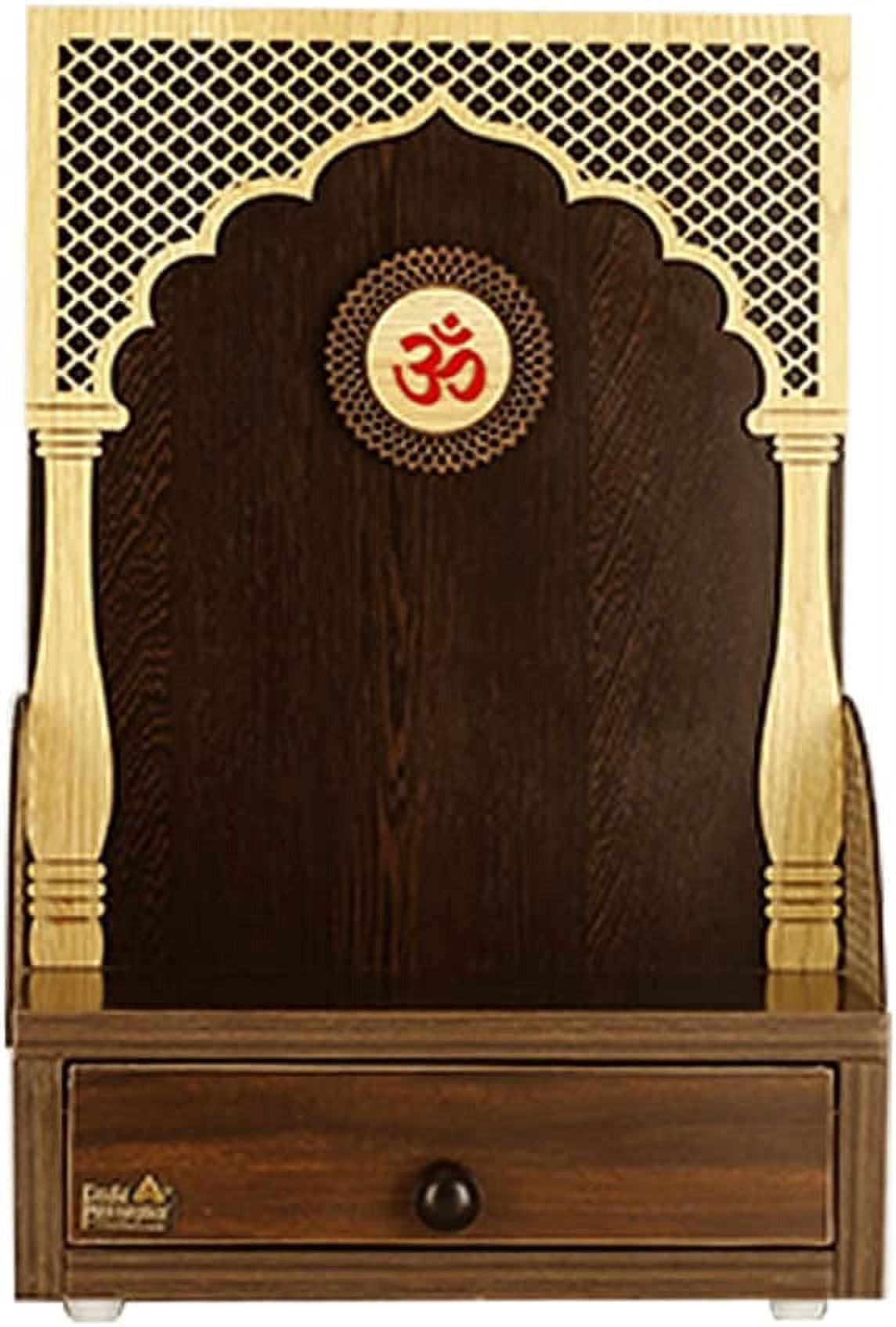 CREATA POOJAGHAR Pillar Traditional Home Temple Wooden Poojaghar Home ...