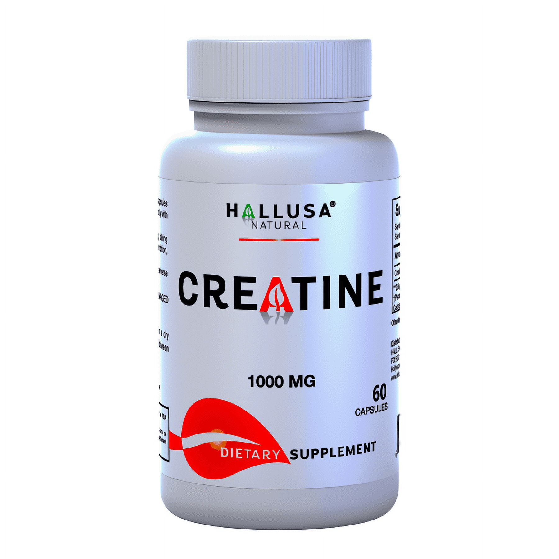 Creatine Monohydrate Capsules 1000mg per Serving | Unflavored Creatine ...