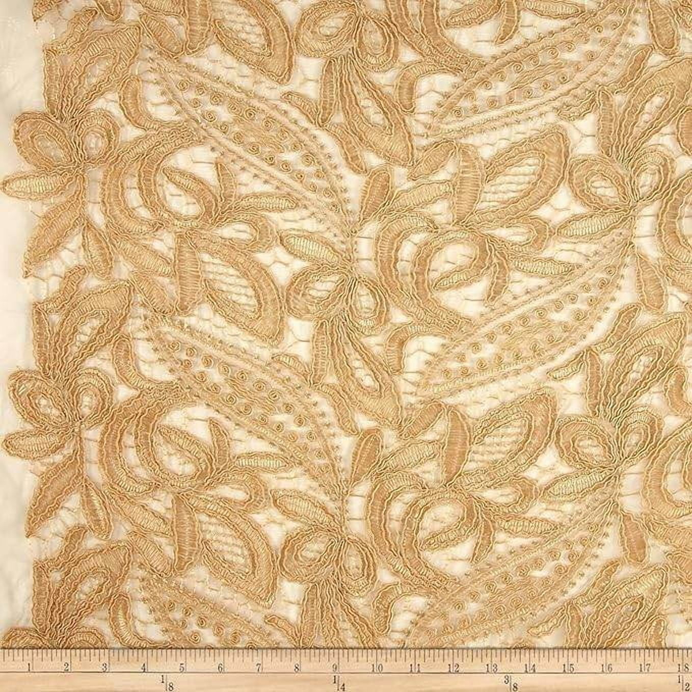 CREATION Glitter Embroidered Mesh Fabric. Lace Netting Material 52 Inch ...