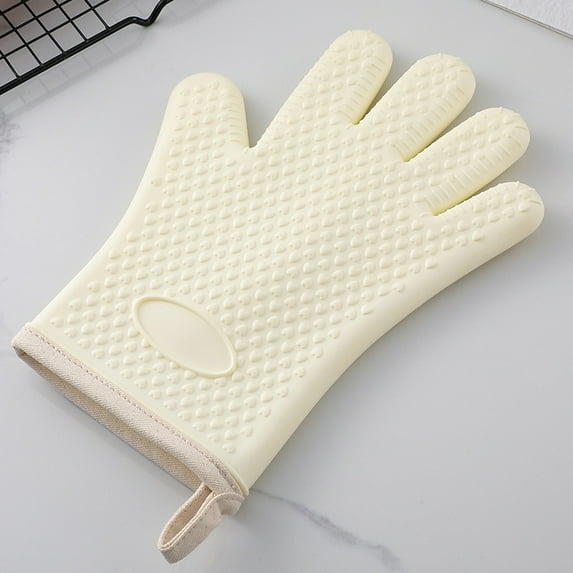 CREATITOY 1 Pair Silicone Oven Mitts - Heat-Resistant Kitchen Baking ...