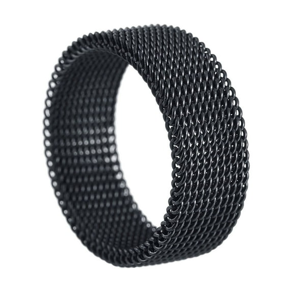 CREATITOY 1 Pc 8MM Woven Mesh Transformable Ring - Unique Design, Daily ...