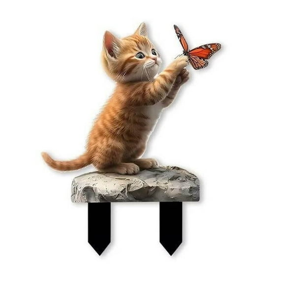 CREATITOY 1 Pc Acrylic Garden Animal Stake - Pastoral Design, Yard Lawn ...