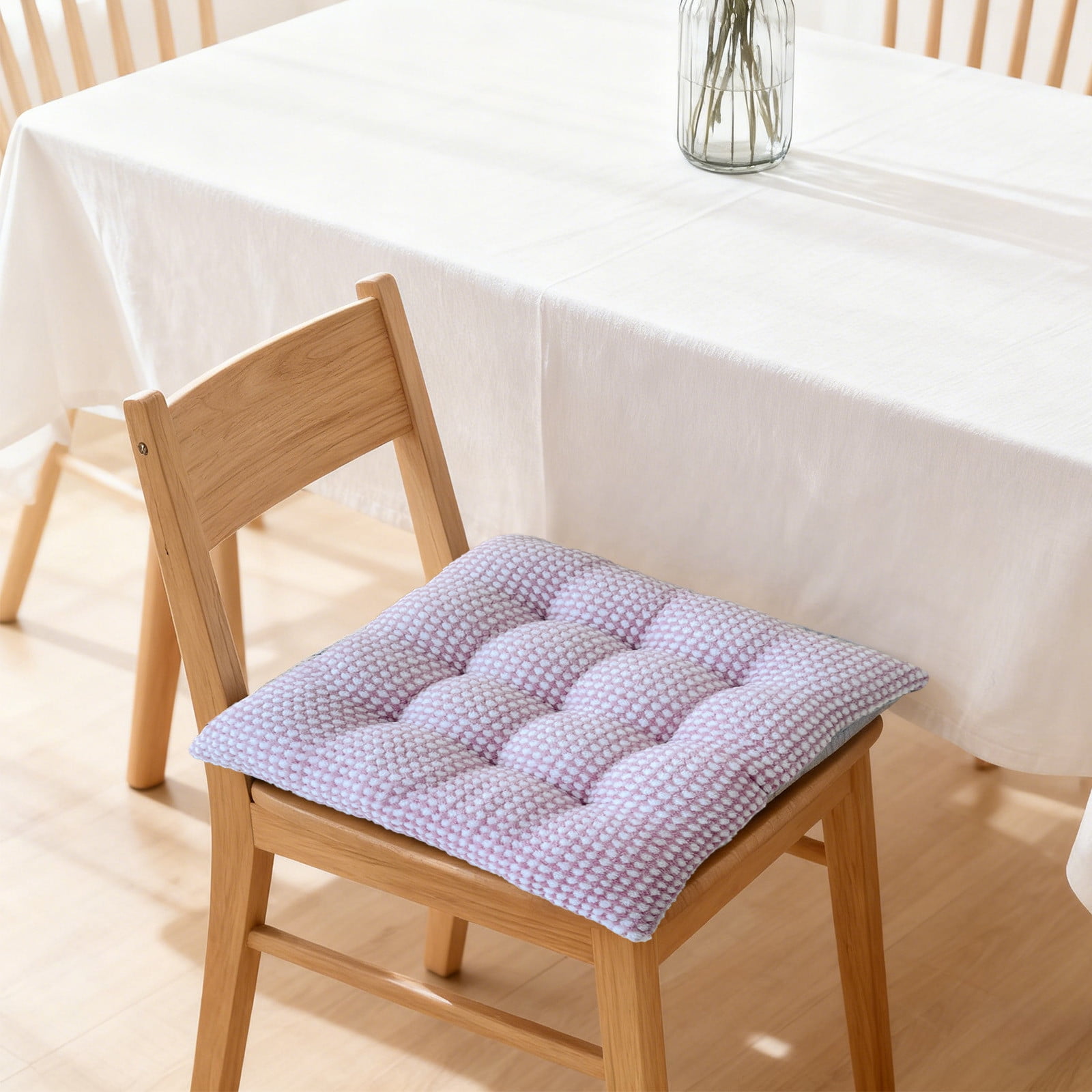 CREATITOY 1 Pc Bean Velvet Square Cushion - Winter Plush Chair Pad 15 ...