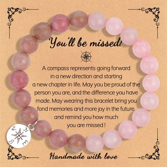 CREATITOY 1 Pc Graduation Multi-Stone Compass Bracelet - Boho Style ...