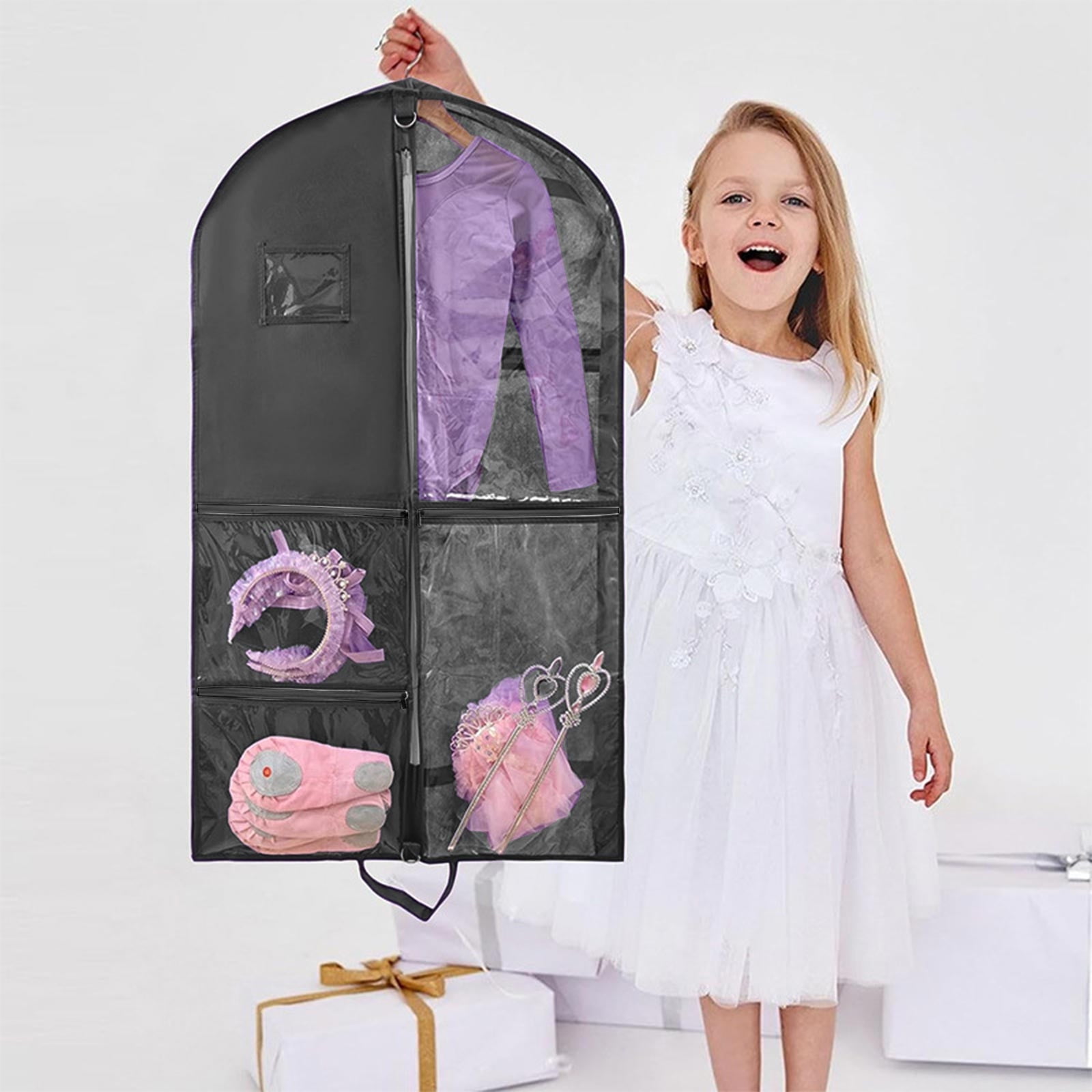 CREATITOY 1 Pc Multi-Pocket Non-Woven Garment Bag - Dust-Proof Clothes ...