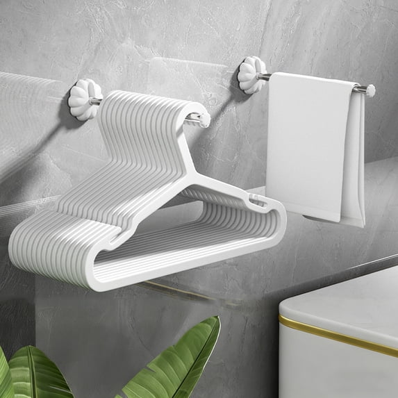 CREATITOY 1 Pc No-Drill Foldable Clothes Hanger Rod - Space-Saving ...