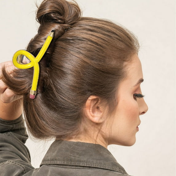 CREATITOY 1 Pc Pencil-Shaped Hair Clip - Minimalist Design, Women's ...
