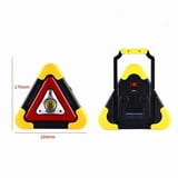CREATITOY 1 Pc USB & Solar-Powered Car Triangle Warning Sign ...