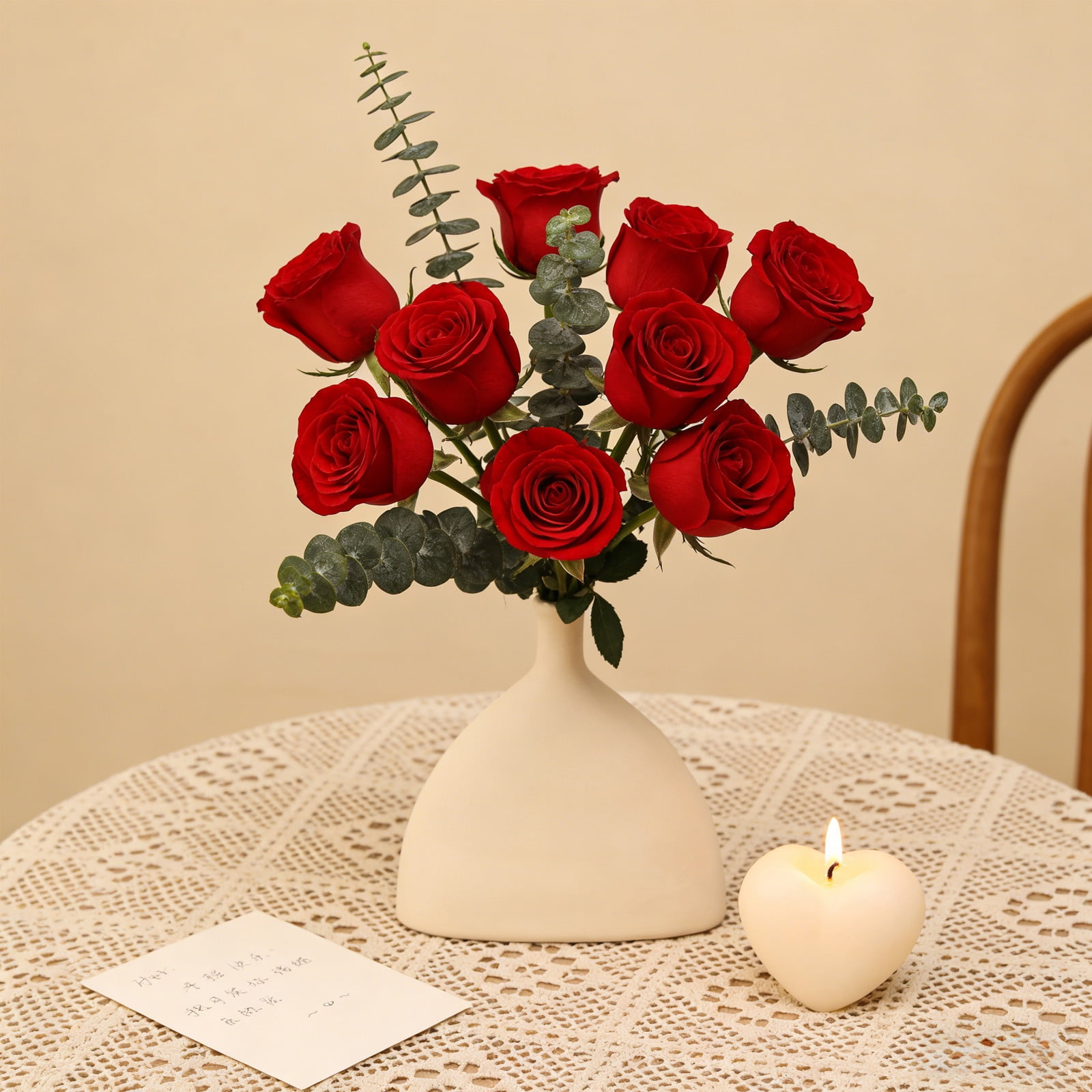 CREATITOY 1 Pc White Blank Ceramic Vase - Dried Flower Vase Craft ...