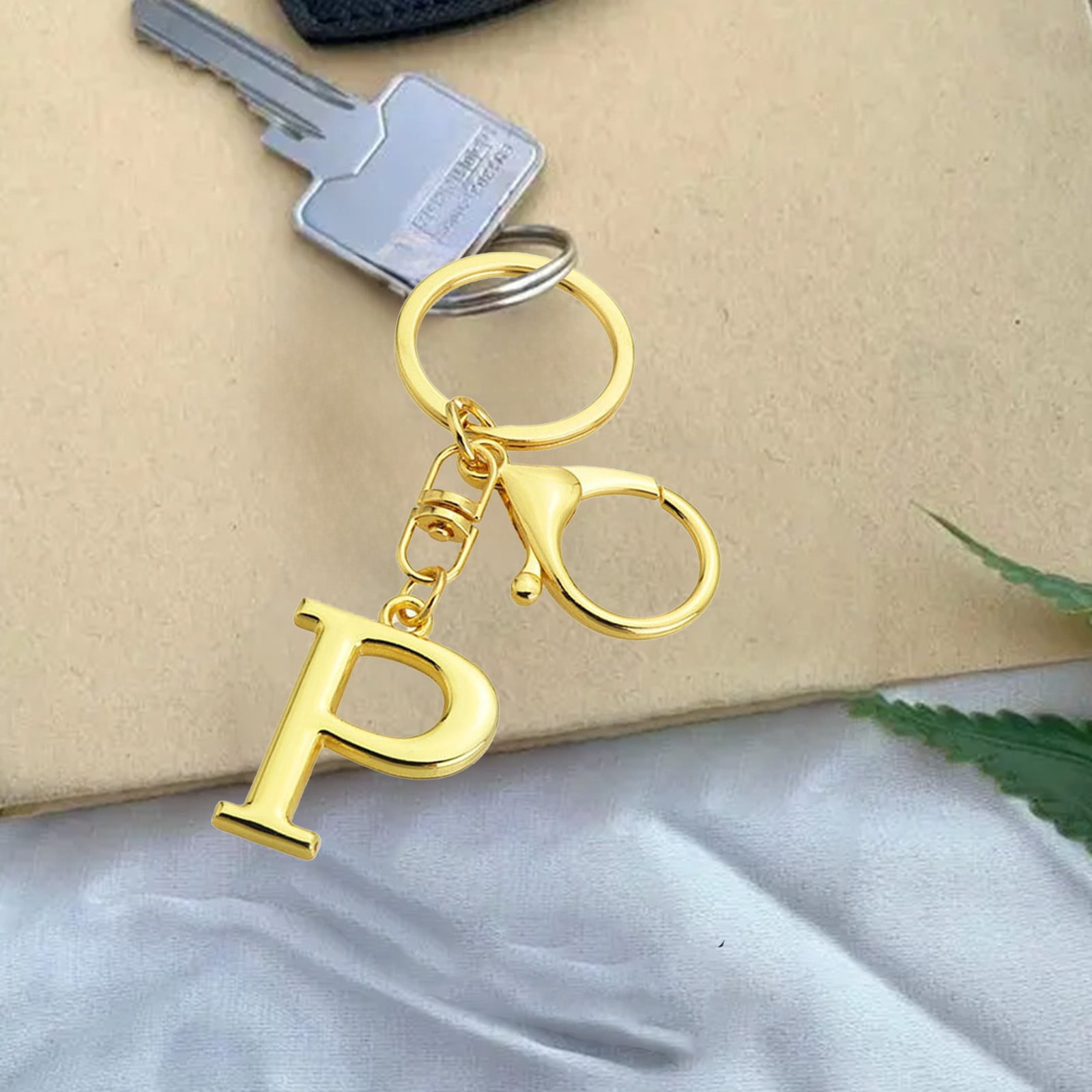 CREATITOY 1 Pcs Metal Letter A-Z Keychains Customizable Alphabet Charms ...