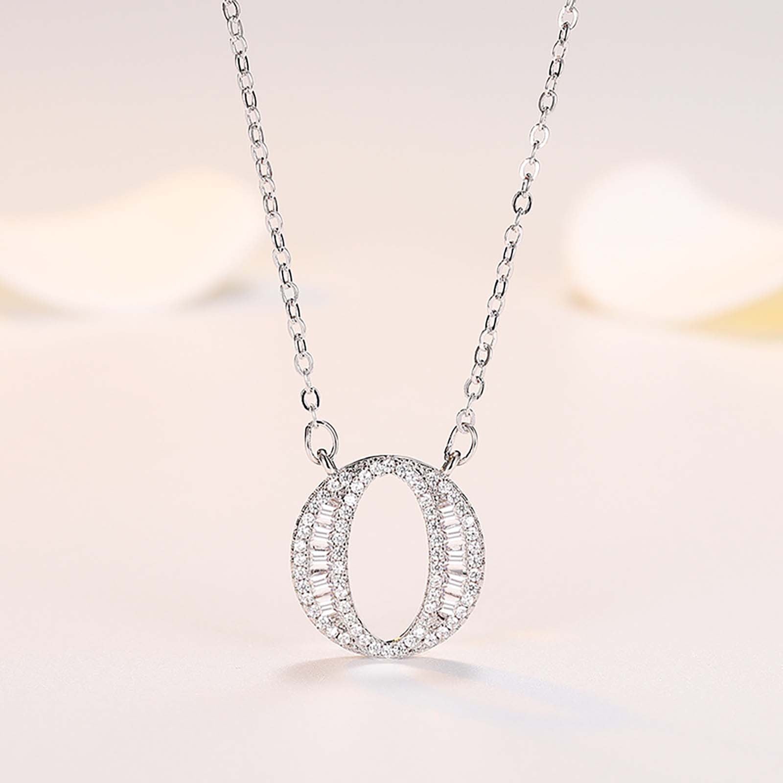 CREATITOY 1 Set Silver-Plated DIY Letter Mother-Daughter Necklace ...