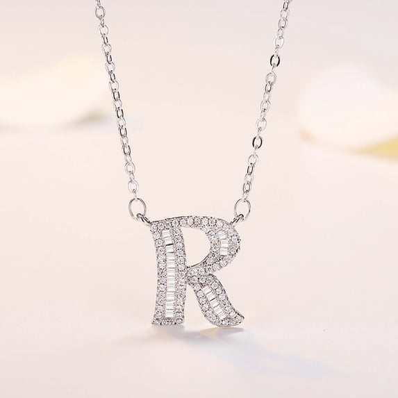 CREATITOY 1 Set Silver-Plated DIY Letter Mother-Daughter Necklace ...