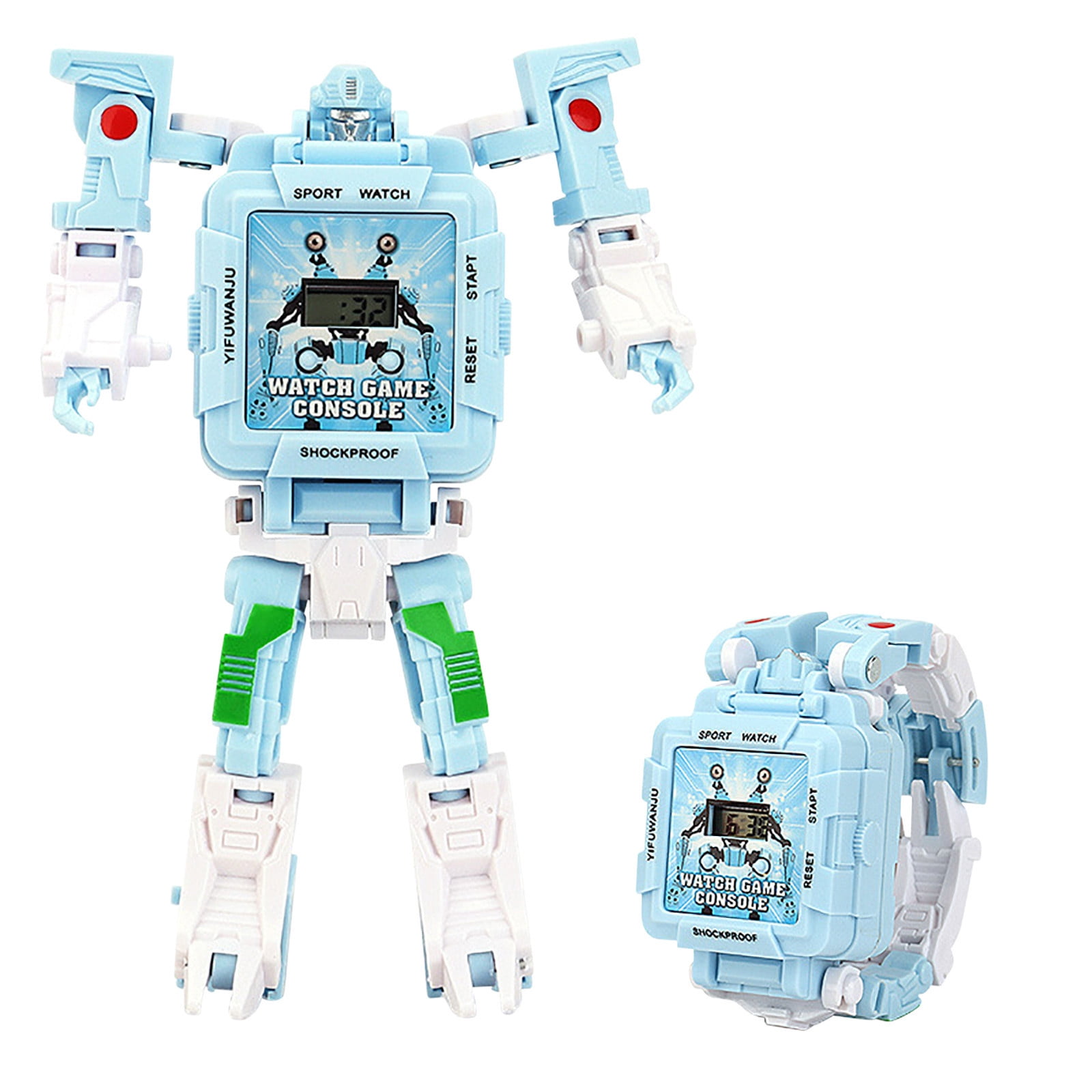 CREATITOY 3-in-1 Transformable Robot Watch Toy for Kids: Deformable ...