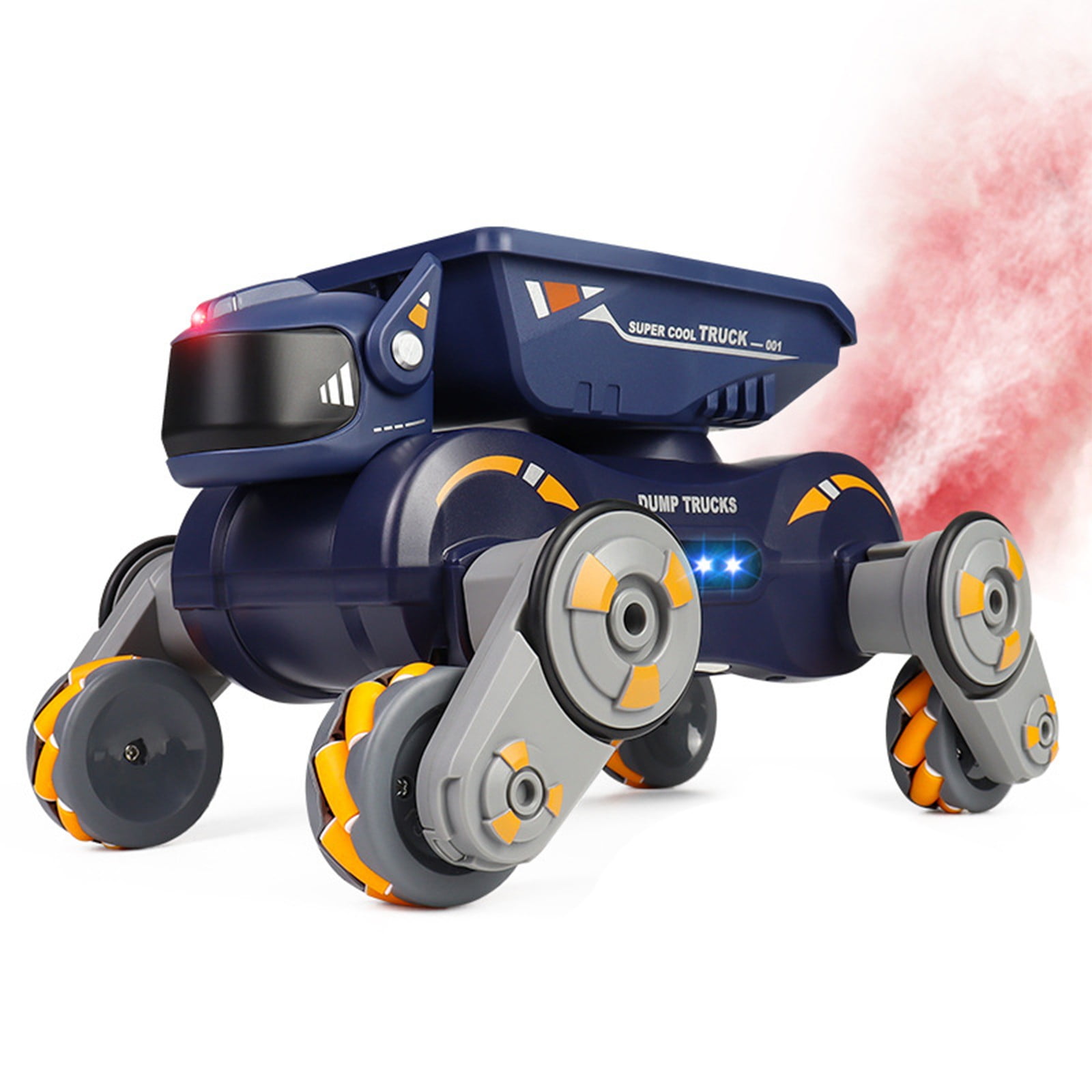 CREATITOY 8-Wheel Gesture Control RC Stunt Car with LED Lights & Spray ...