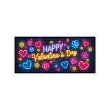 CREATITOY Amazon Valentine's Day Garage Flag Romantic Hanging Banner ...