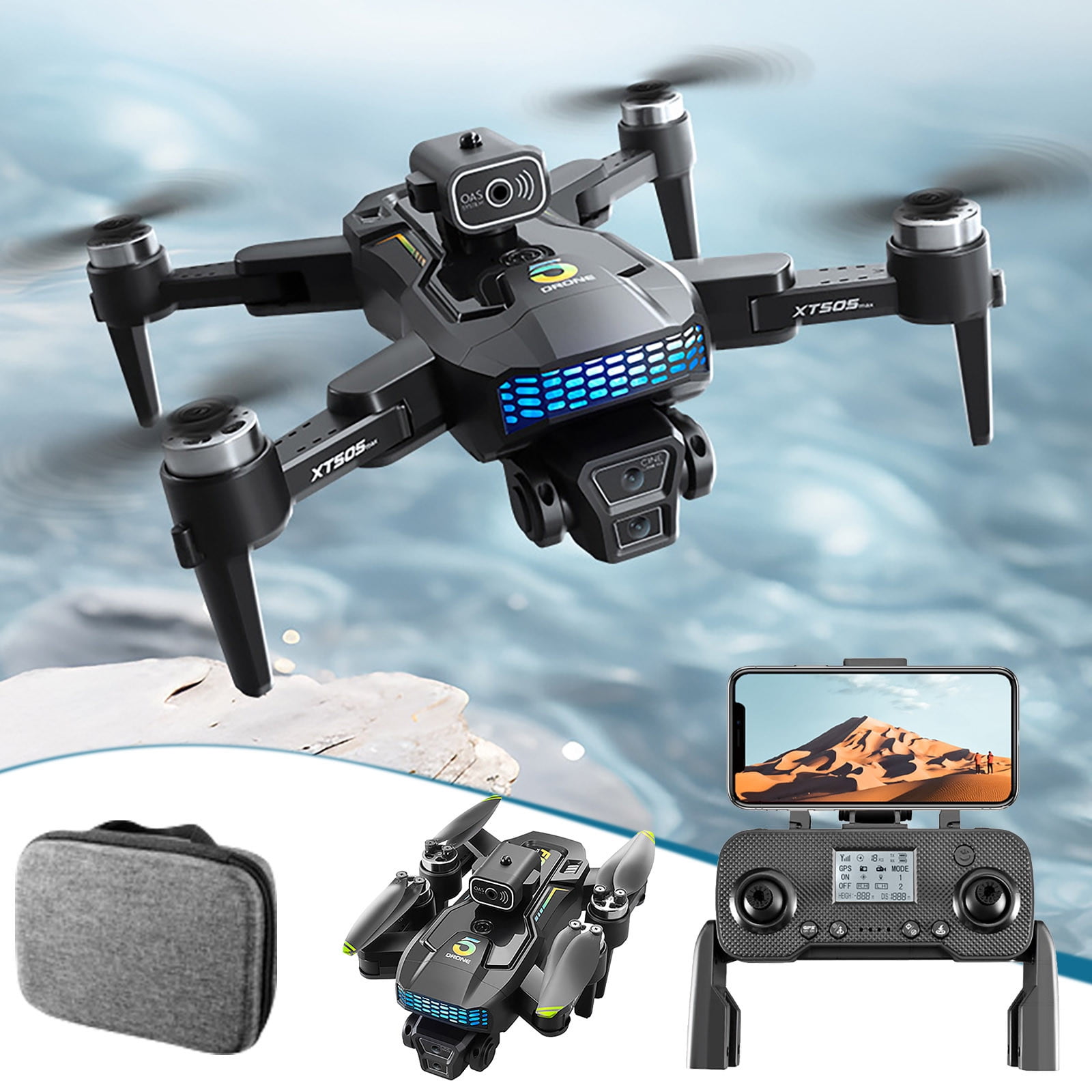 CREATITOY Brushless GPS Toy Drone with Obstacle Avoidance, HD Camera ...