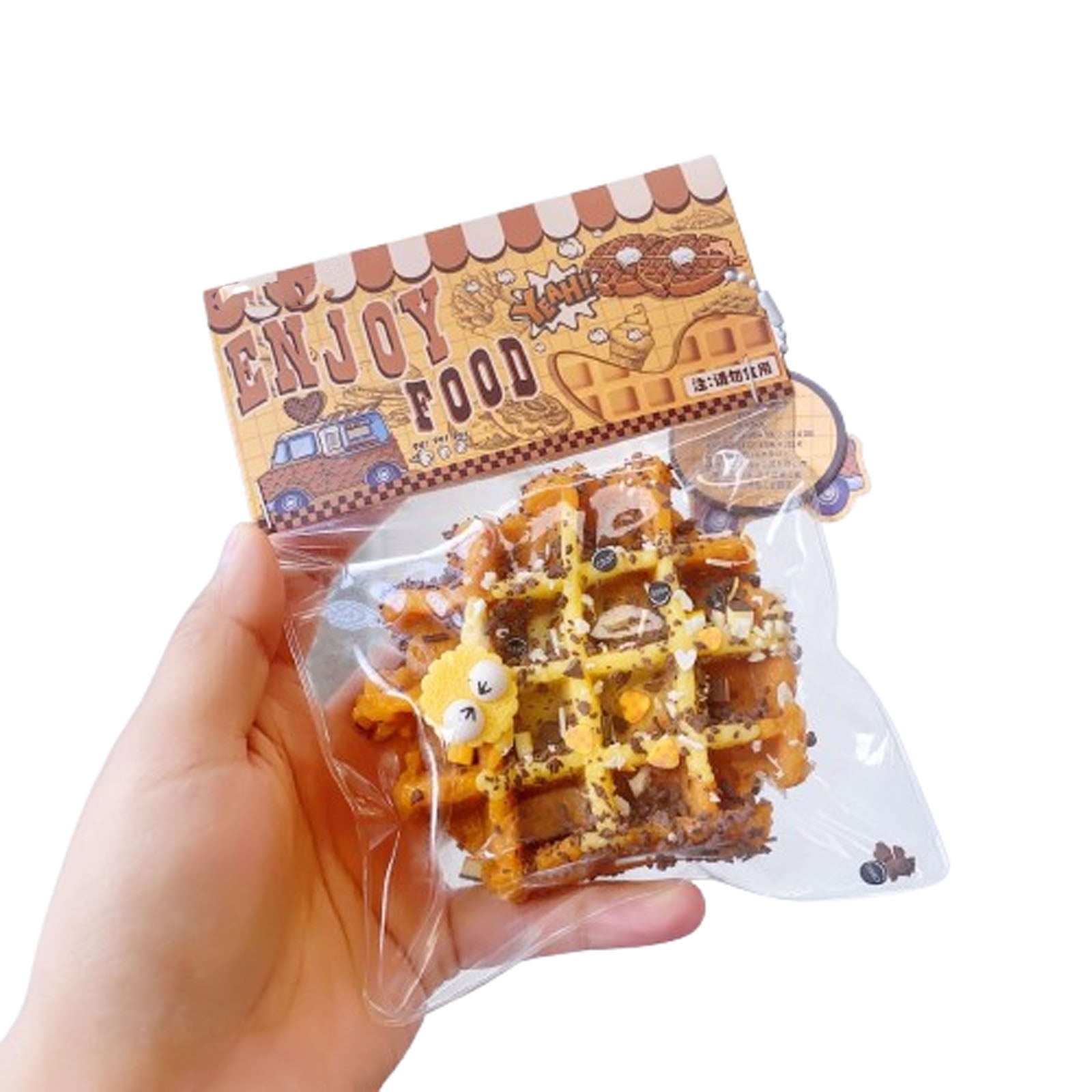 CREATITOY Caramel Waffle Sensory Stress Relief Toy with Interactive ...