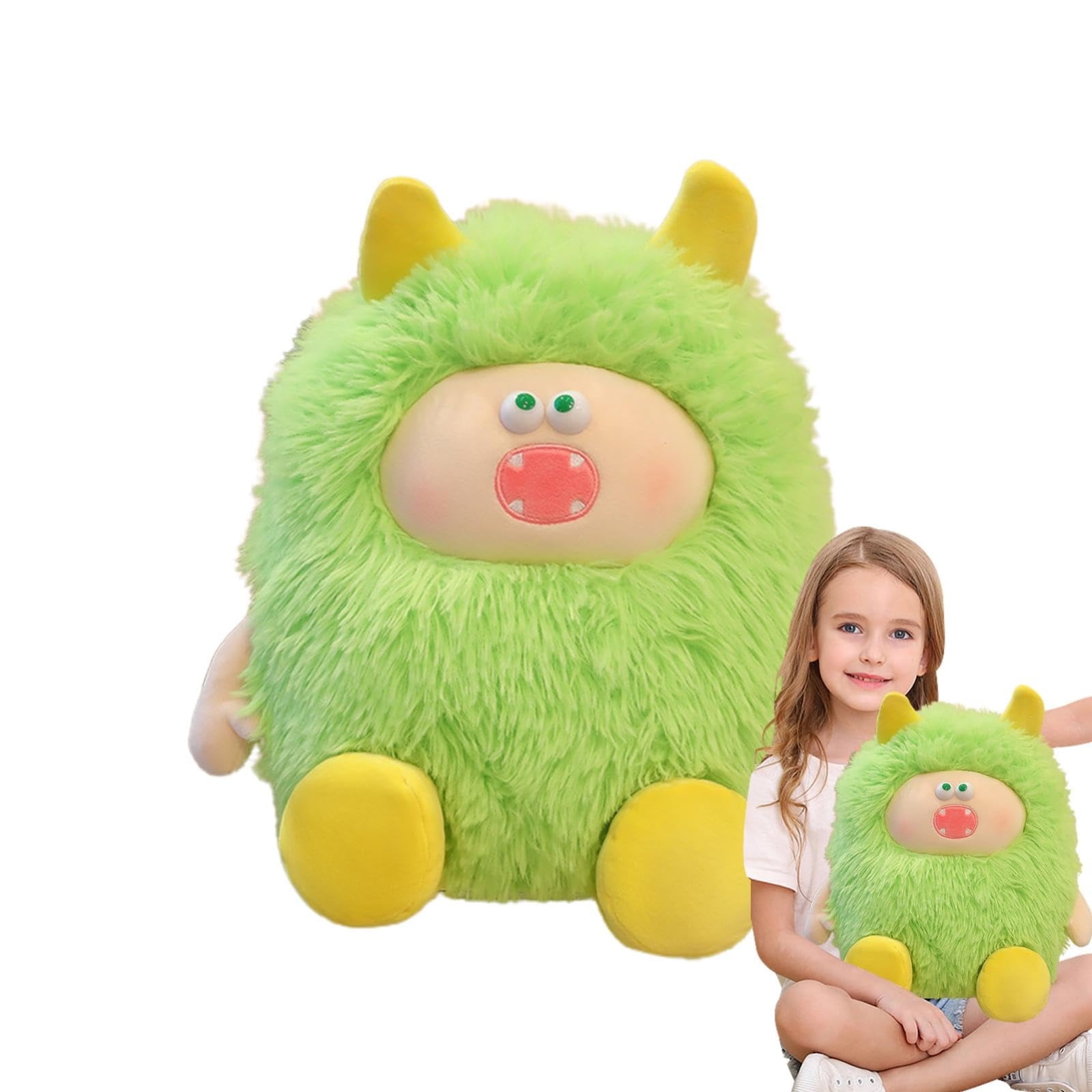 CREATITOY Cute Little Furry Monster Devil Plush Toy - Soft Huggable ...