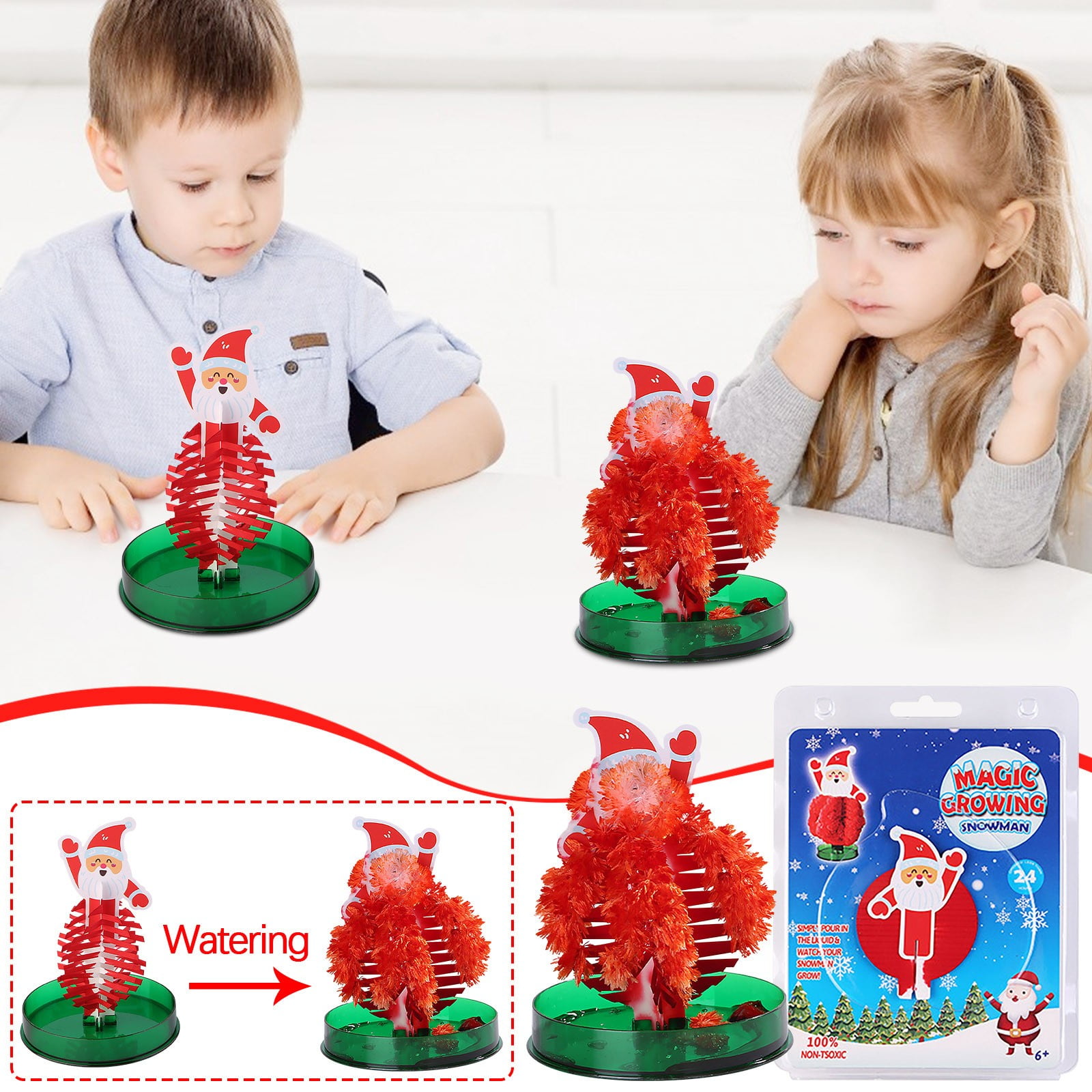 CREATITOY DIY Growing Crystal Christmas Tree Toy Kit for Kids ...