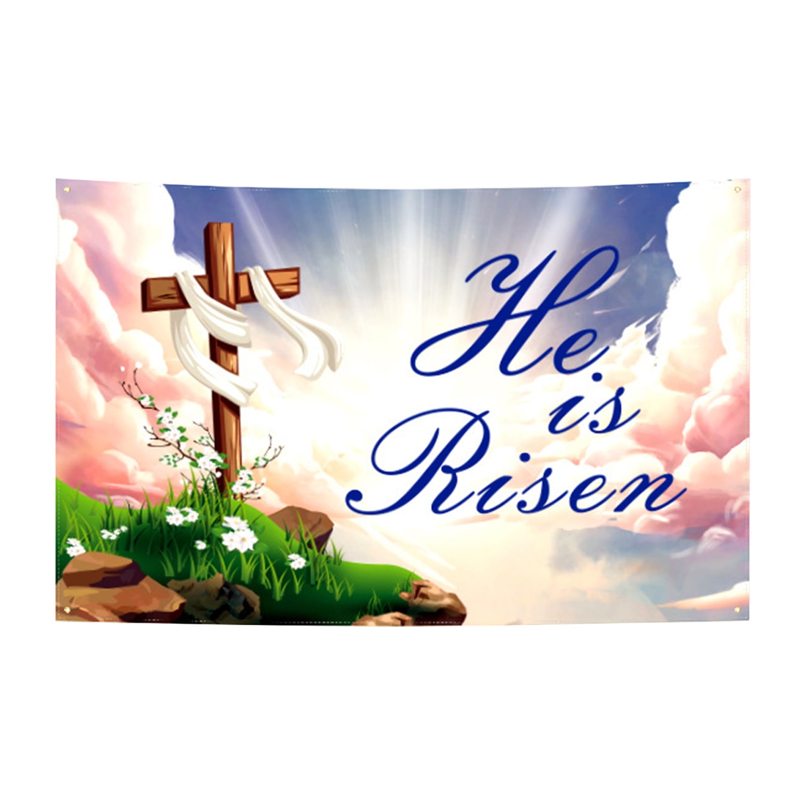 CREATITOY Easter Backdrop Cloth Holiday Party Decoration Background for ...