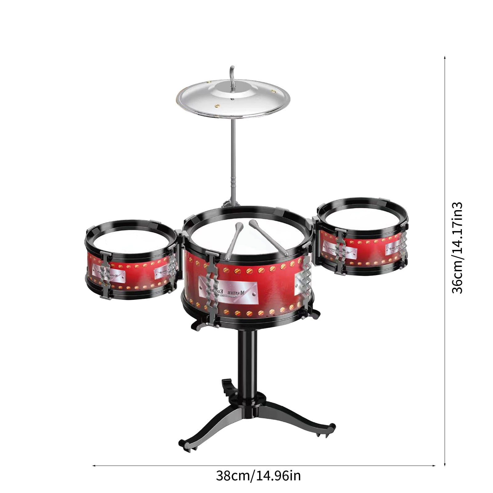 CREATITOY Educational Kids Drum Set Toy for Toddlers 3+ - Interactive ...