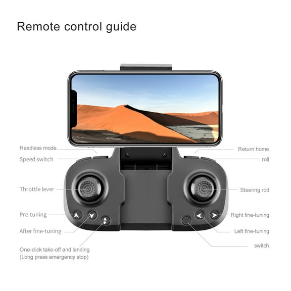 Cirago 2.4GHz 6-Axis Gyro Remote Control Foldable Wifi Drone ...