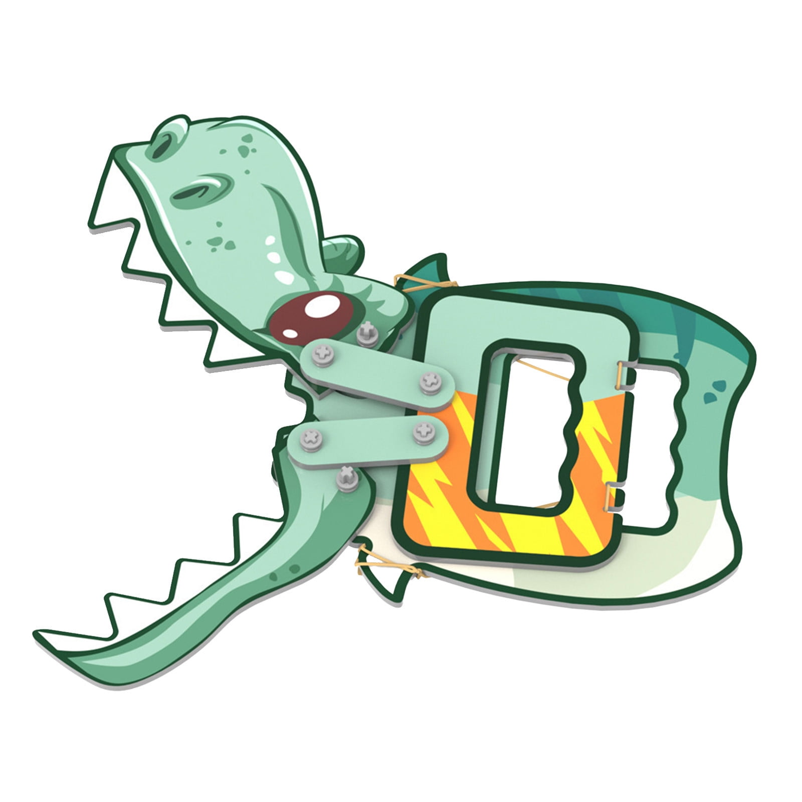 CREATITOY Green Paper Children's Puzzle Assembly Toy | DIY Mechanical ...