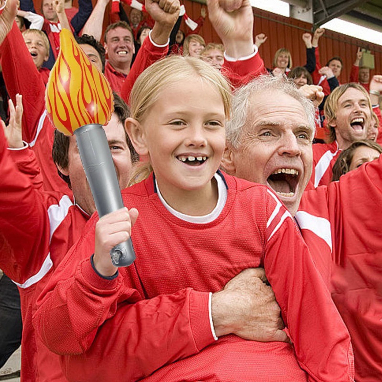 CREATITOY Inflatable Torch Stick Toy - Safe PVC Fake Flame Torch for ...