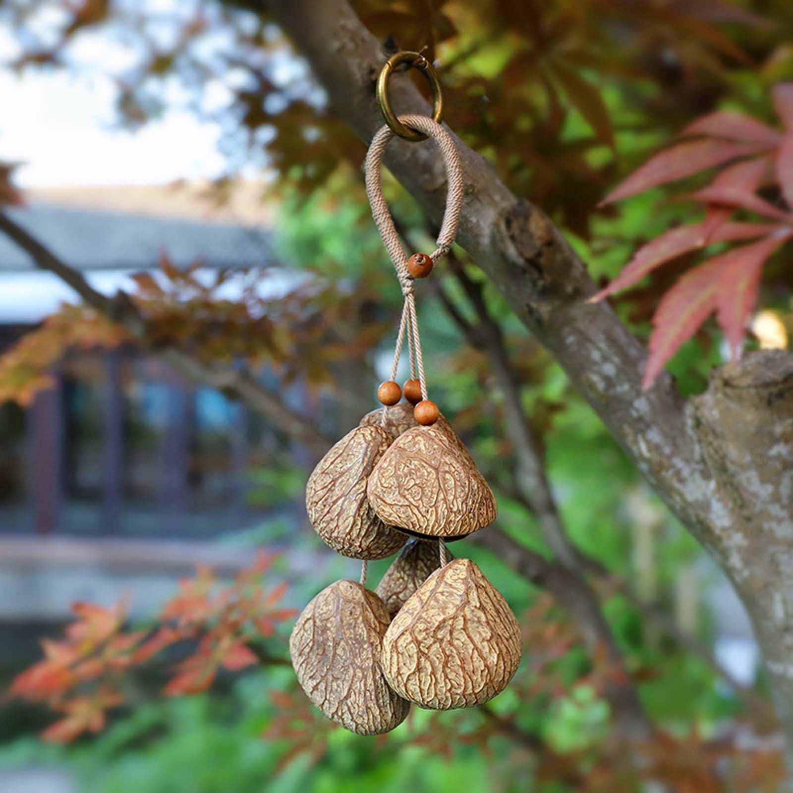 CREATITOY Natural Healing Bell Nut Shell Musical Instrument ...