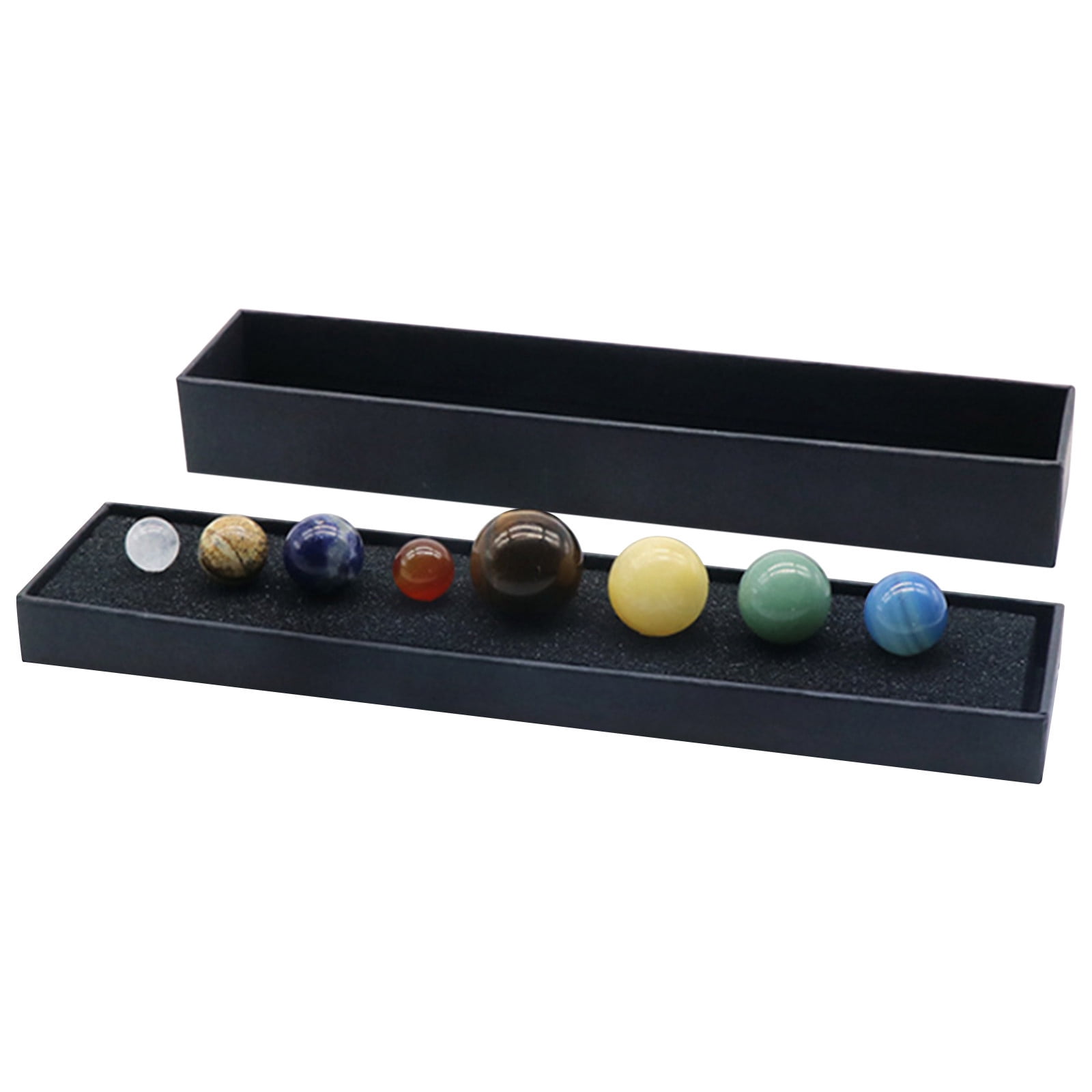 CREATITOY Natural Stone Solar System 8 Planets Crystal Ornaments ...