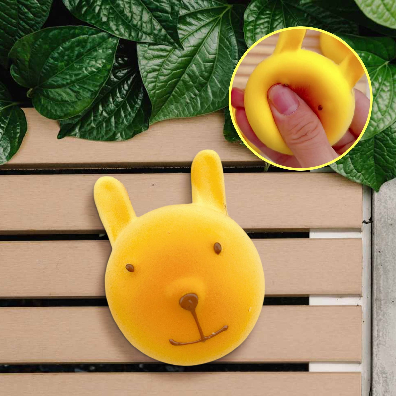 CREATITOY Realistic Bunny Head Bread Stress Relief Toy - Safe Sensory ...