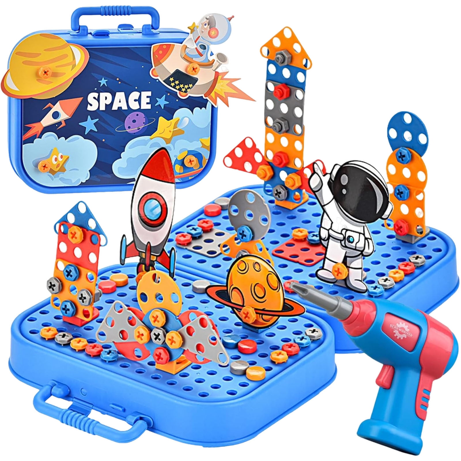 CREATITOY Realistic Drill STEM Toy Tool Box for Kids 3-12 | DIY ...